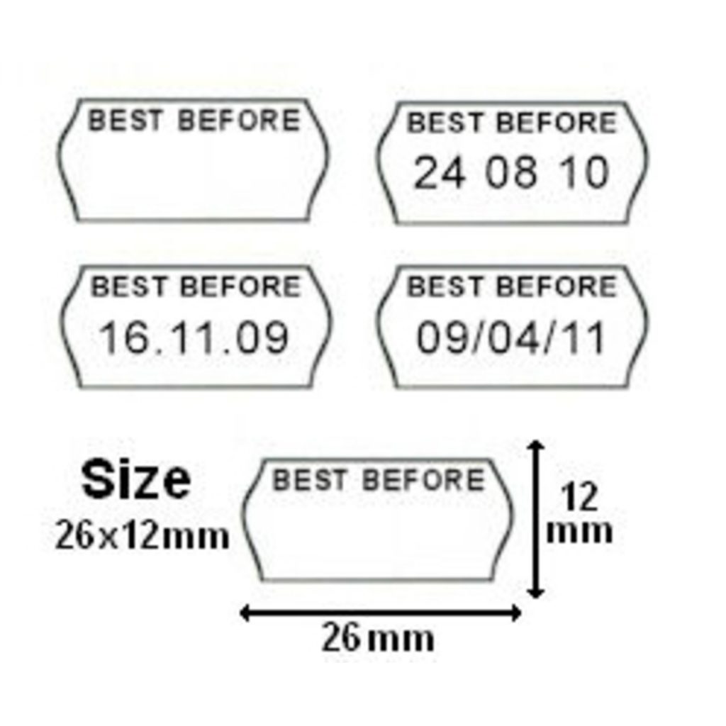 26 x 12 wavy labels - Thermal Label Printers, Pricing Guns, Labels ...